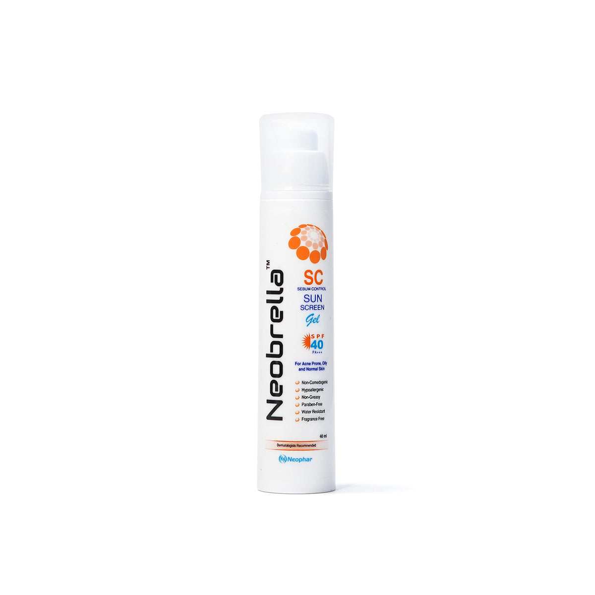 NEOBRELLA SC (Sebum control gel) (SPF 40 and PA +++) - Neophar Skin ...